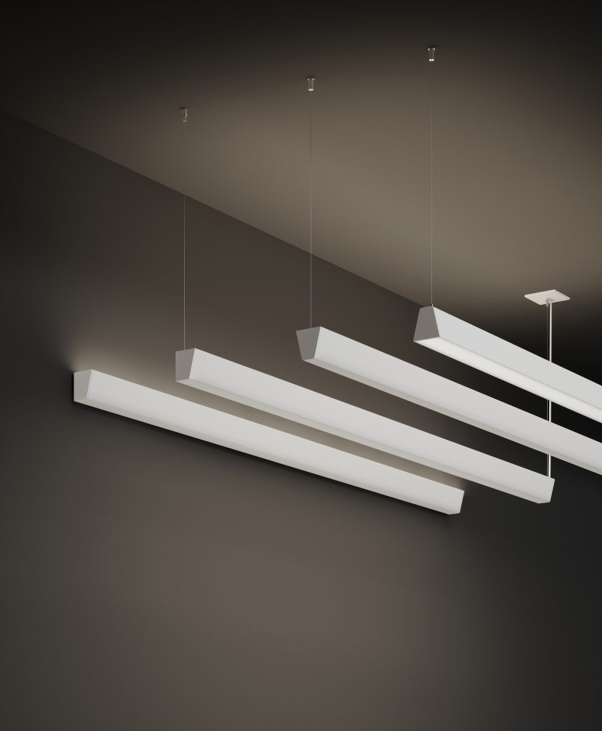 Mira Indirect Luminaire from A-Light Uses Ceilings and Walls as a ...