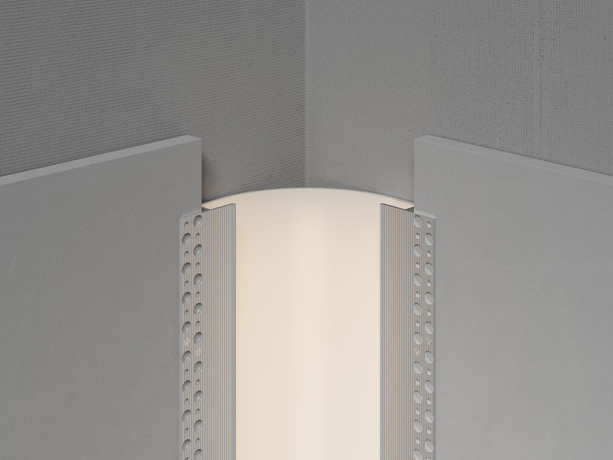 Perifina Curved Corner from Optique Lighting Perfectly Illuminates ...
